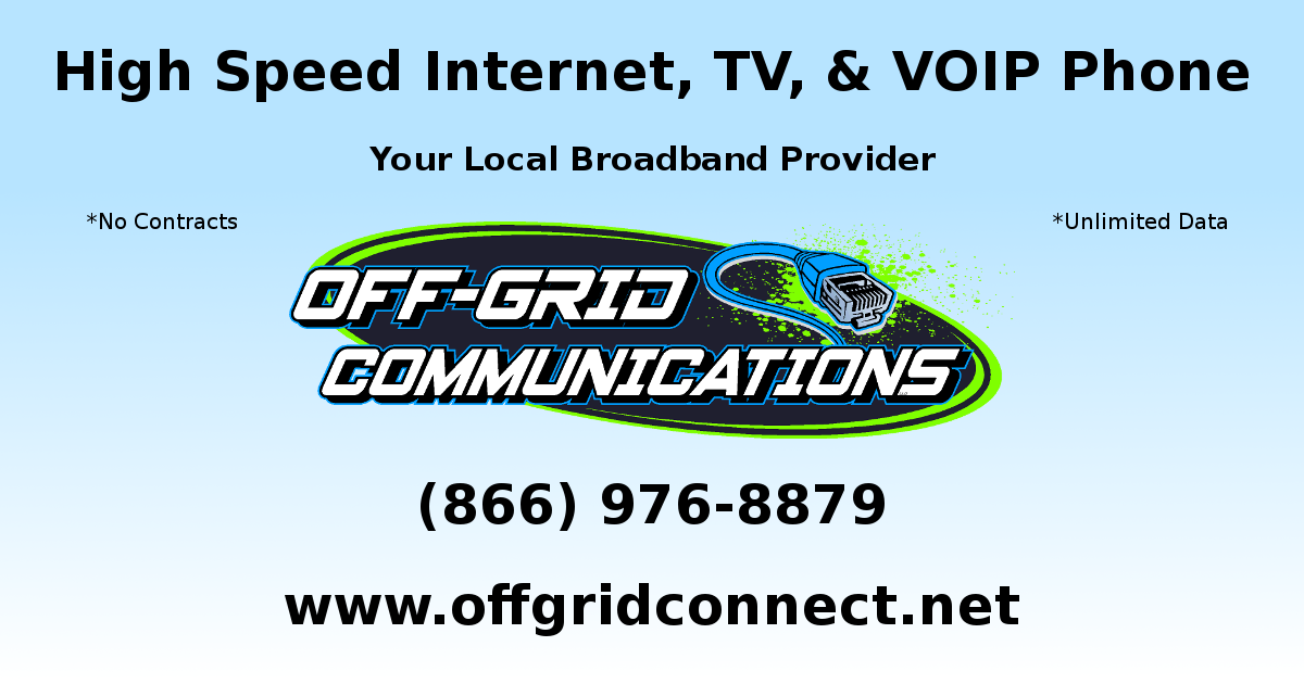 High Speed Internet, TV, & Phone - Off-Grid Connect
